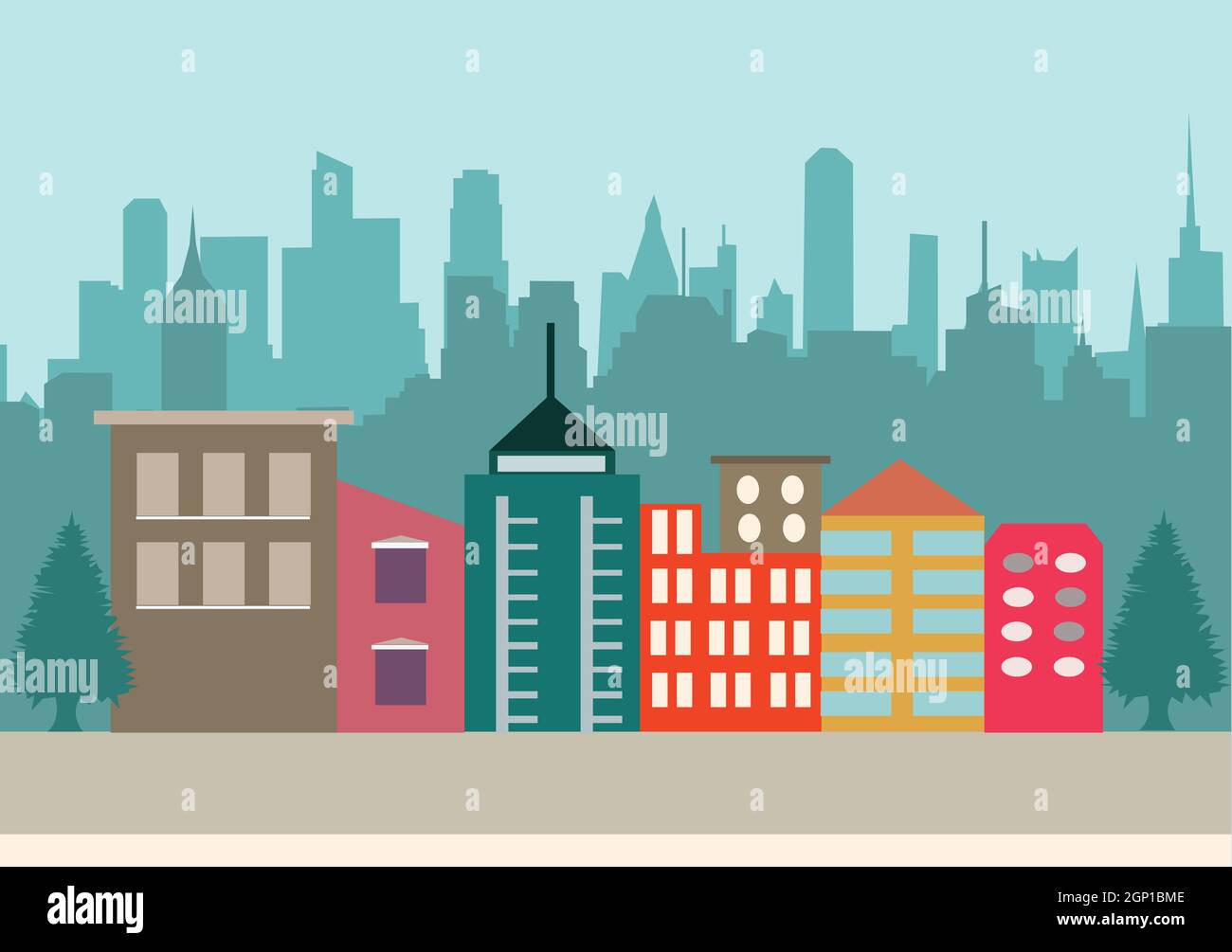 Vector Landscape Buildings