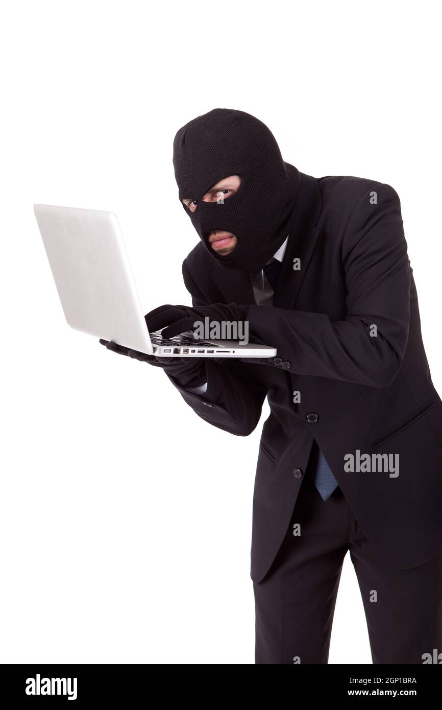 Computer hacker in suit tie hi-res stock photography and images - Alamy
