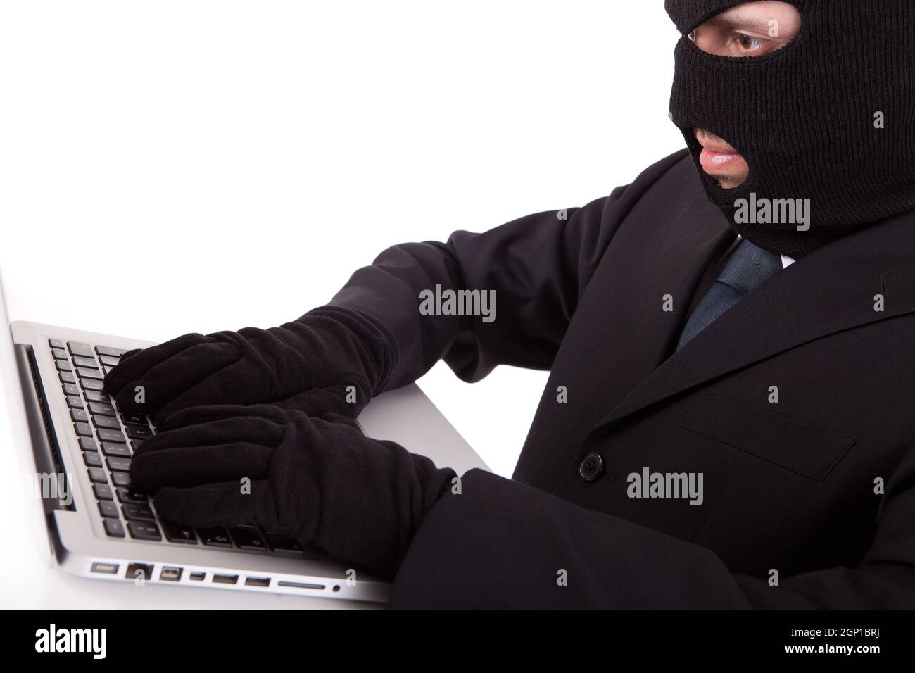Computer hacker in suit tie hi-res stock photography and images - Alamy