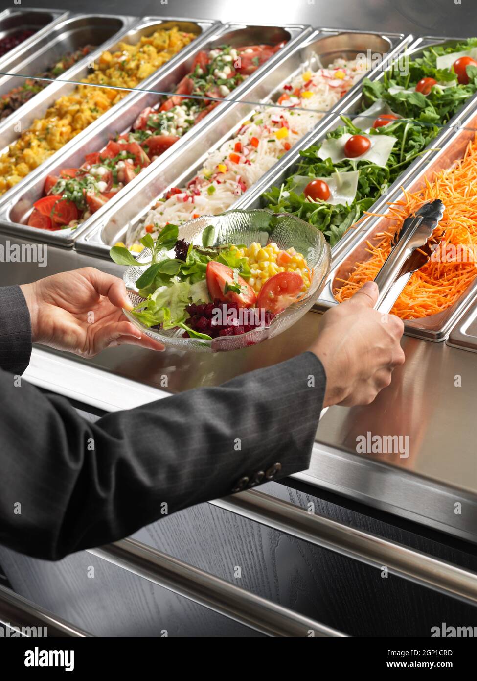 At the buffet Stock Vector Images - Alamy