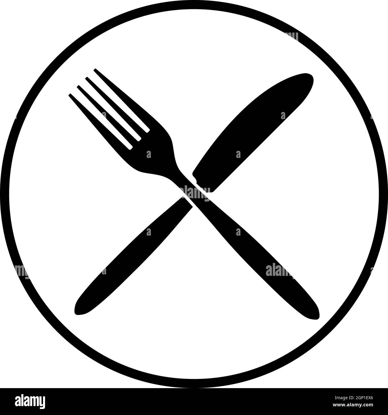 Fork And Knife Icon Stock Vector Image & Art - Alamy
