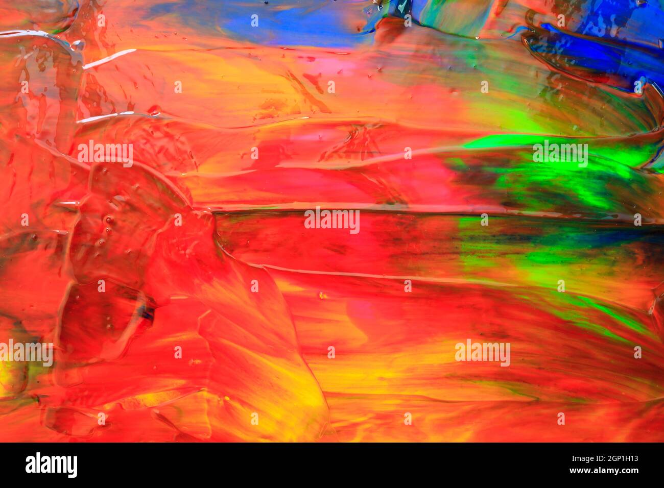 Brightly coloured smeared paint background Stock Photo - Alamy