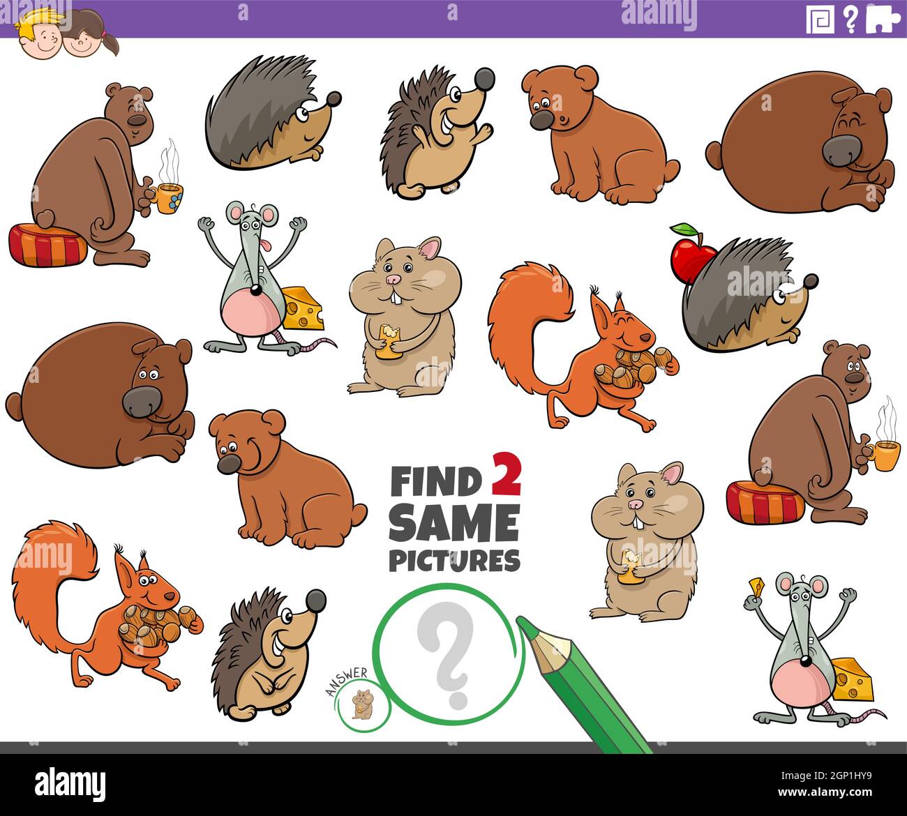 Squirrel educational image Stock Vector Images - Alamy