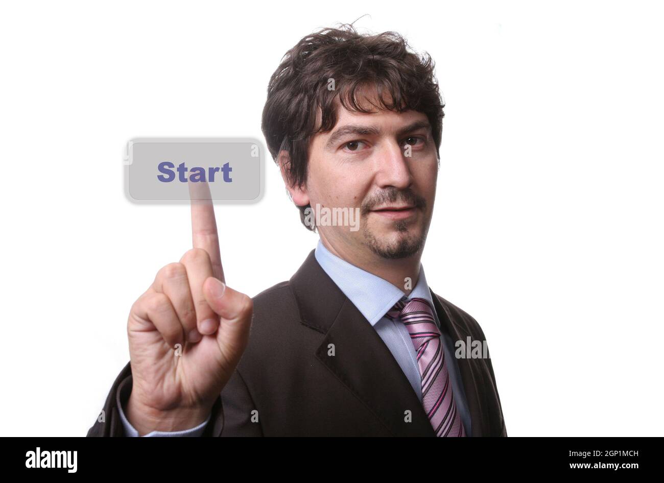 Man presses hi-res stock photography and images - Alamy