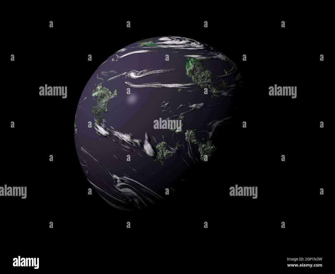 Planet isolated over black background Stock Photo - Alamy