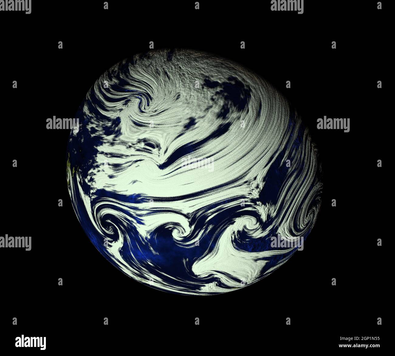 Planet isolated over black background Stock Photo - Alamy
