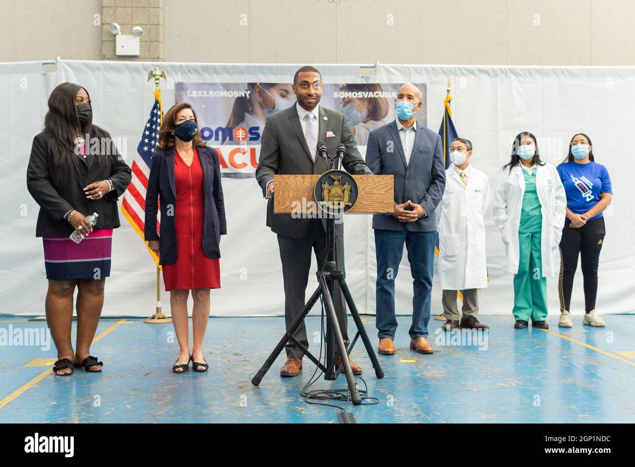 New York State Senator Jamaal Baliey joins Governor Hochul as she ...