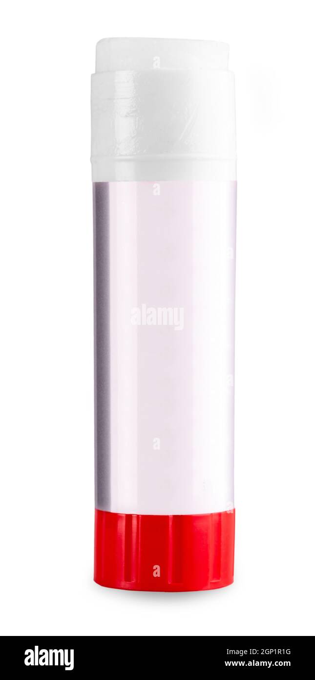 opened paper glue stick isolated on white background Stock Photo - Alamy
