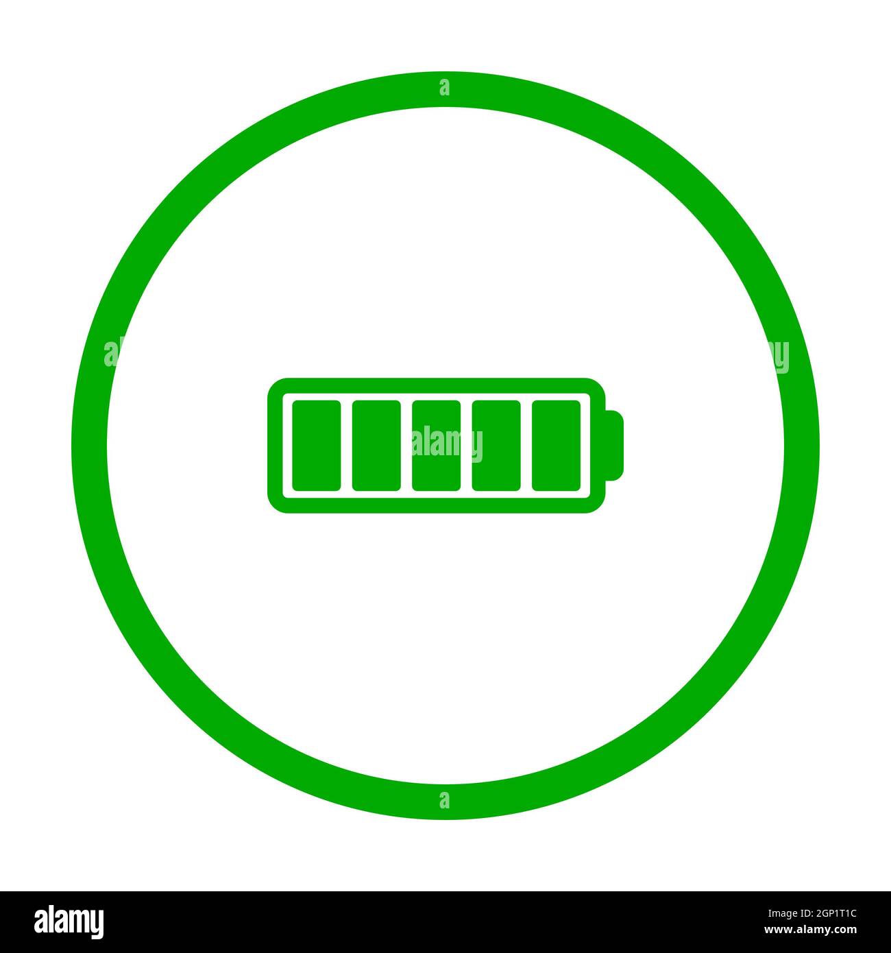 Battery and circle Stock Photo - Alamy