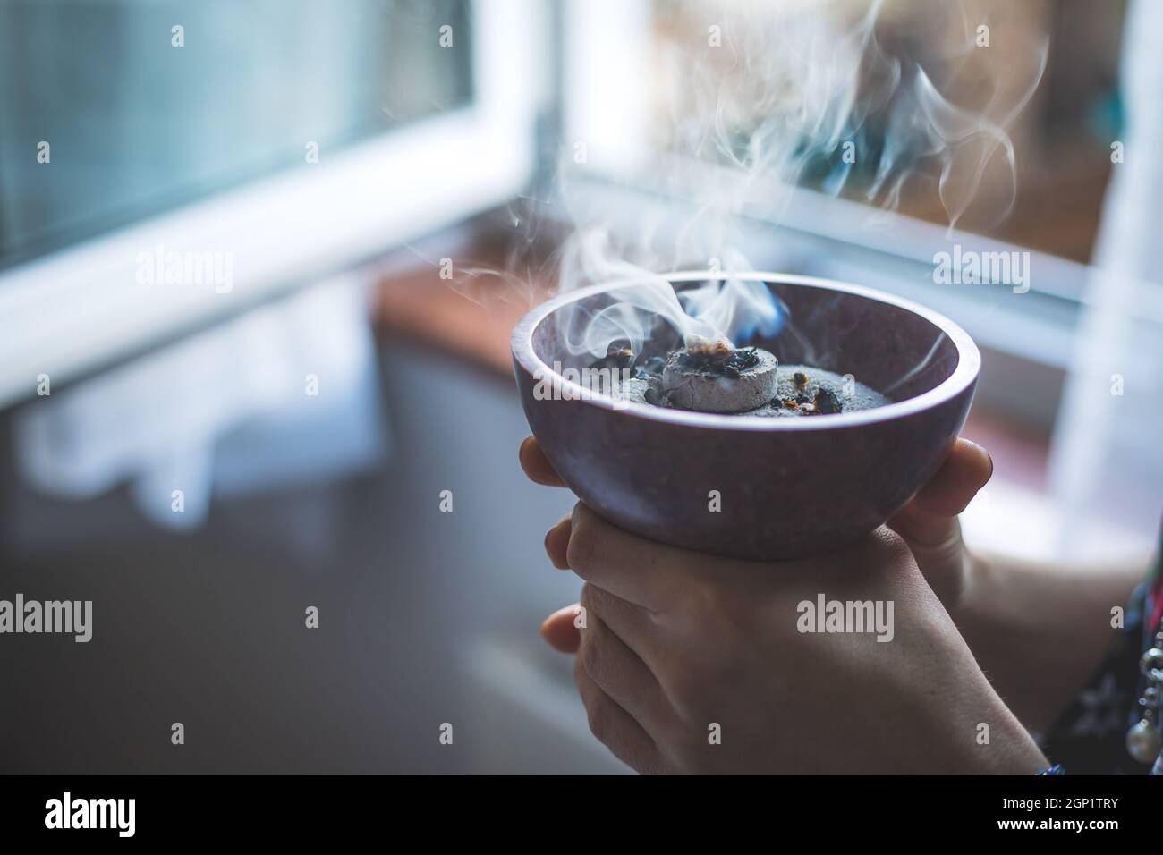 Christmas and New Year’s Ritual: Traditional esoteric incense, smoke ...