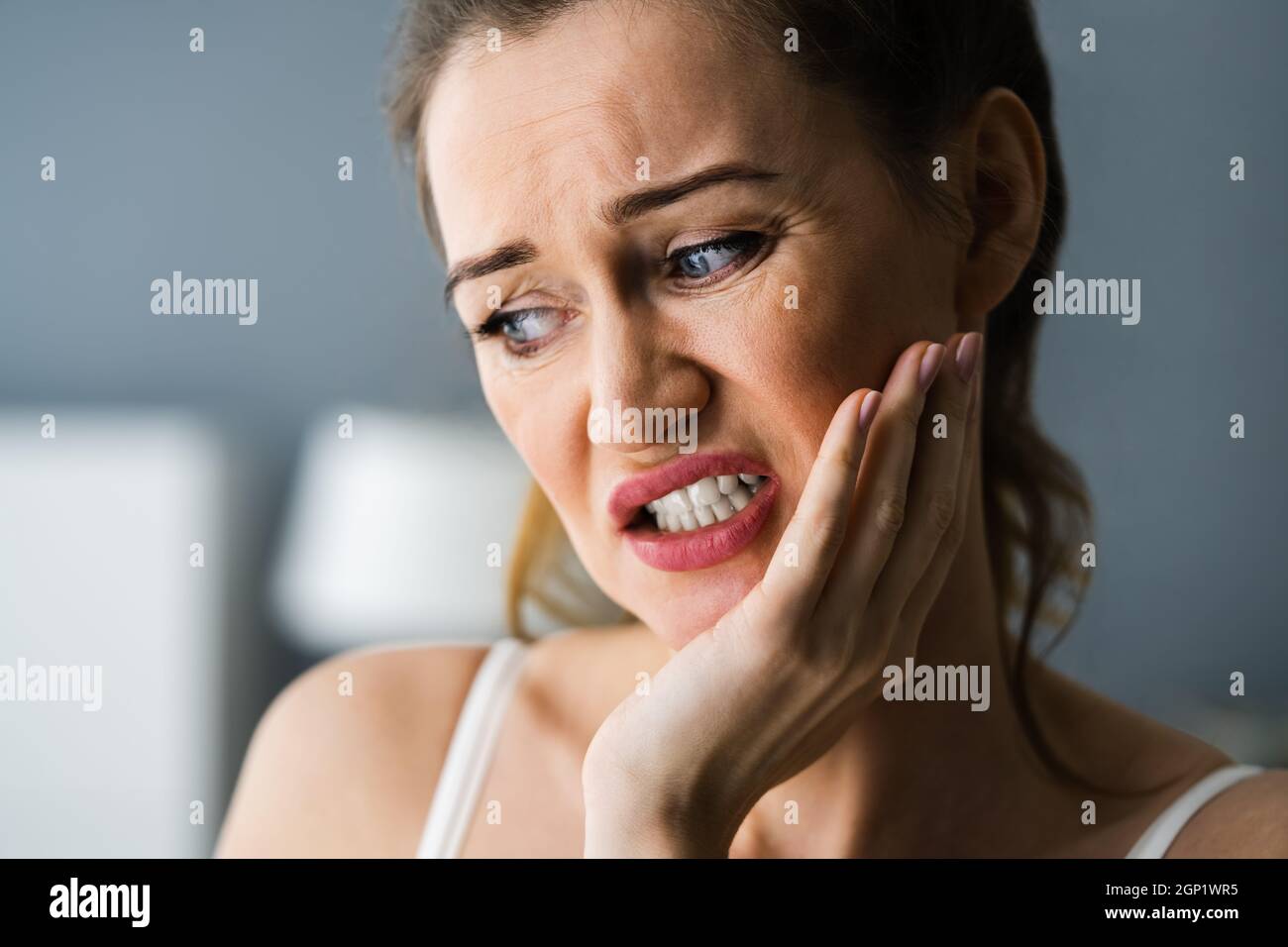 Sore Tooth Decay. Dental Care And Pain Stock Photo - Alamy