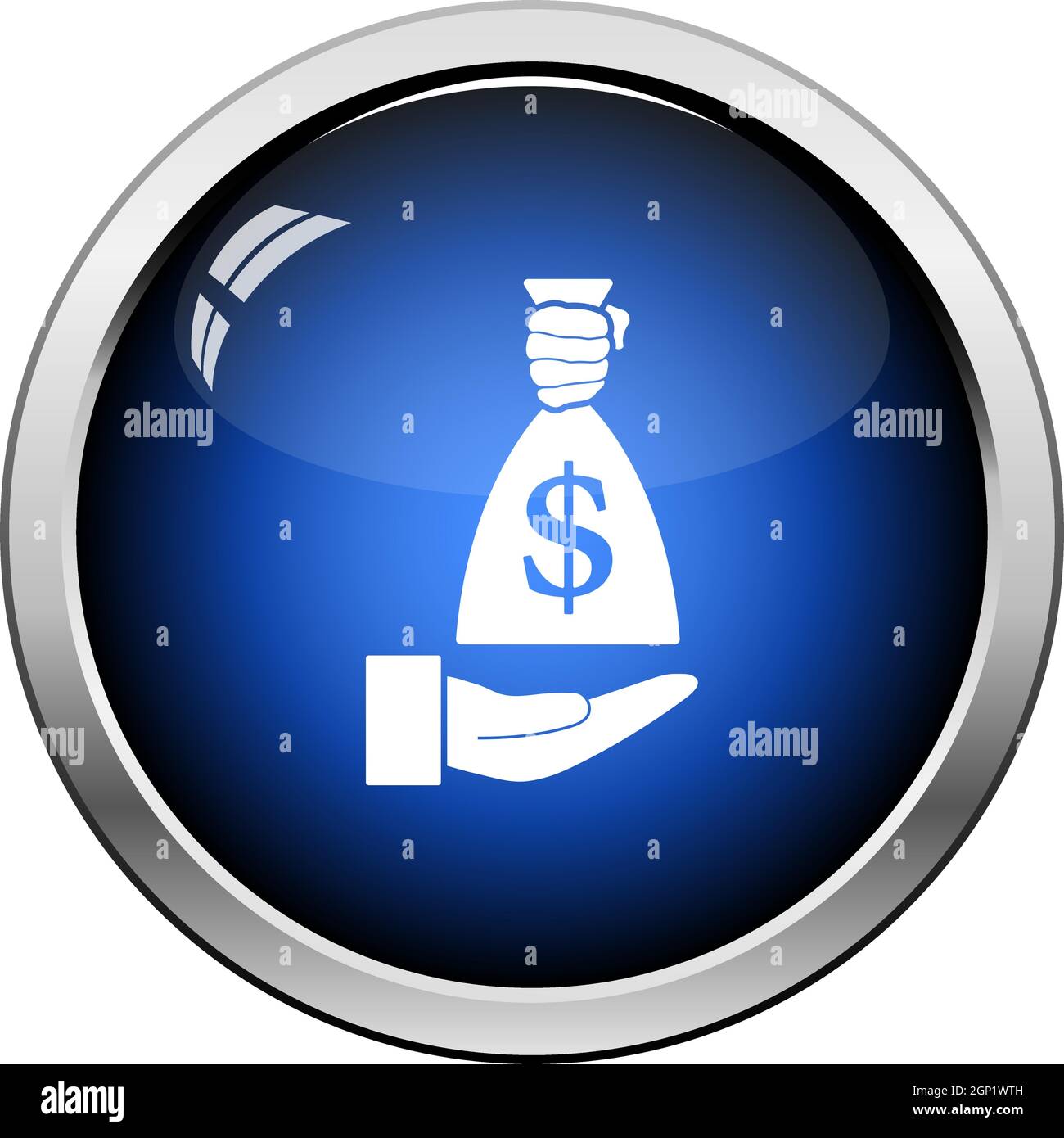 Hand holding blue sign Stock Vector Images - Alamy