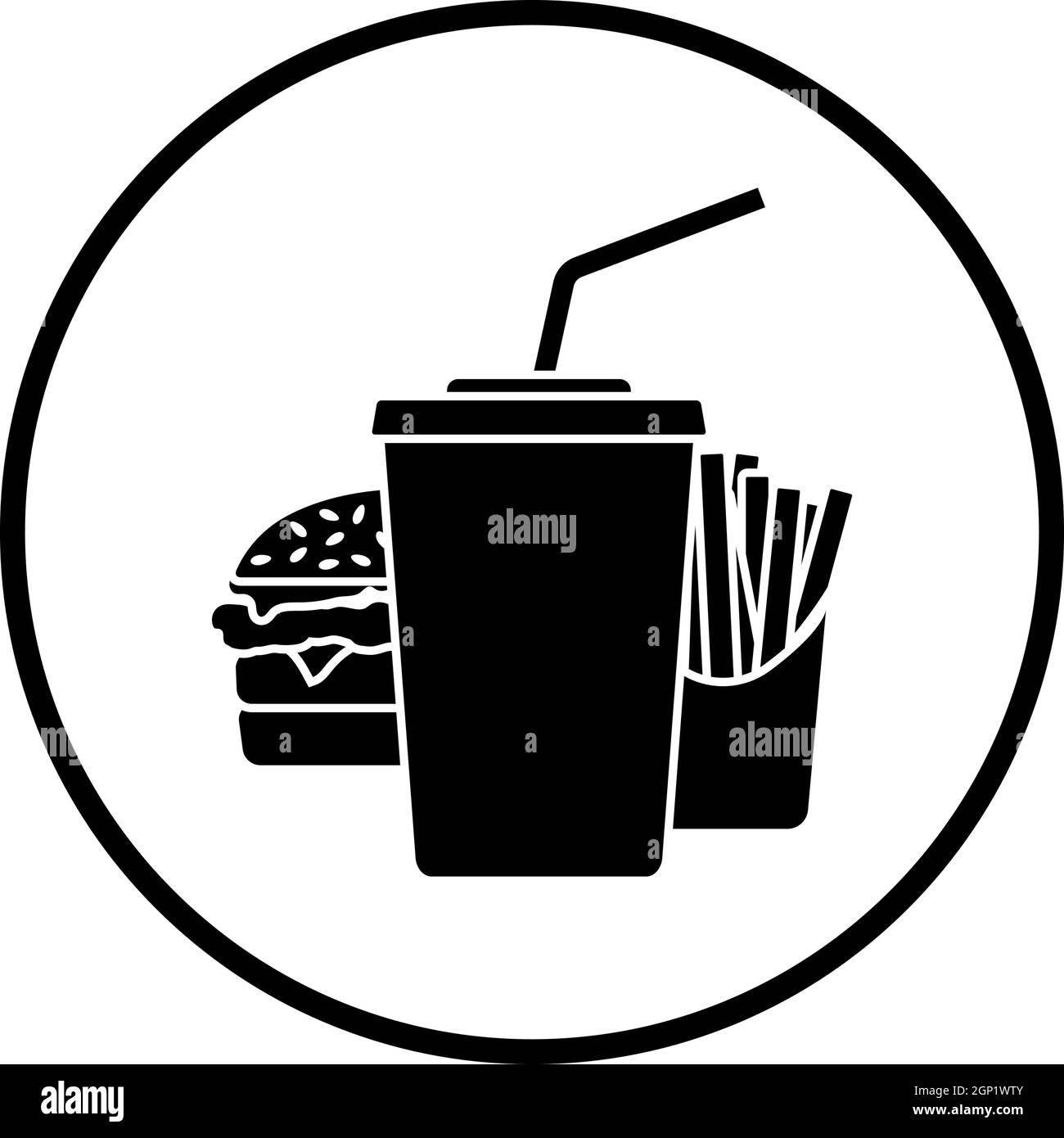 Fast Food Icon Stock Vector Image & Art - Alamy