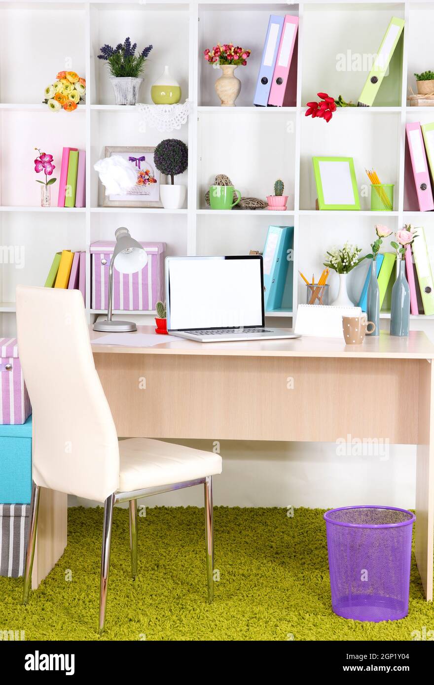 a color work space disposition Stock Photo - Alamy