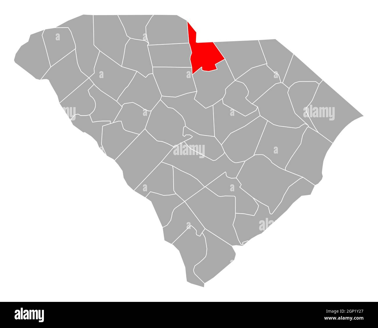 Map of Lancaster in South Carolina Stock Photo - Alamy