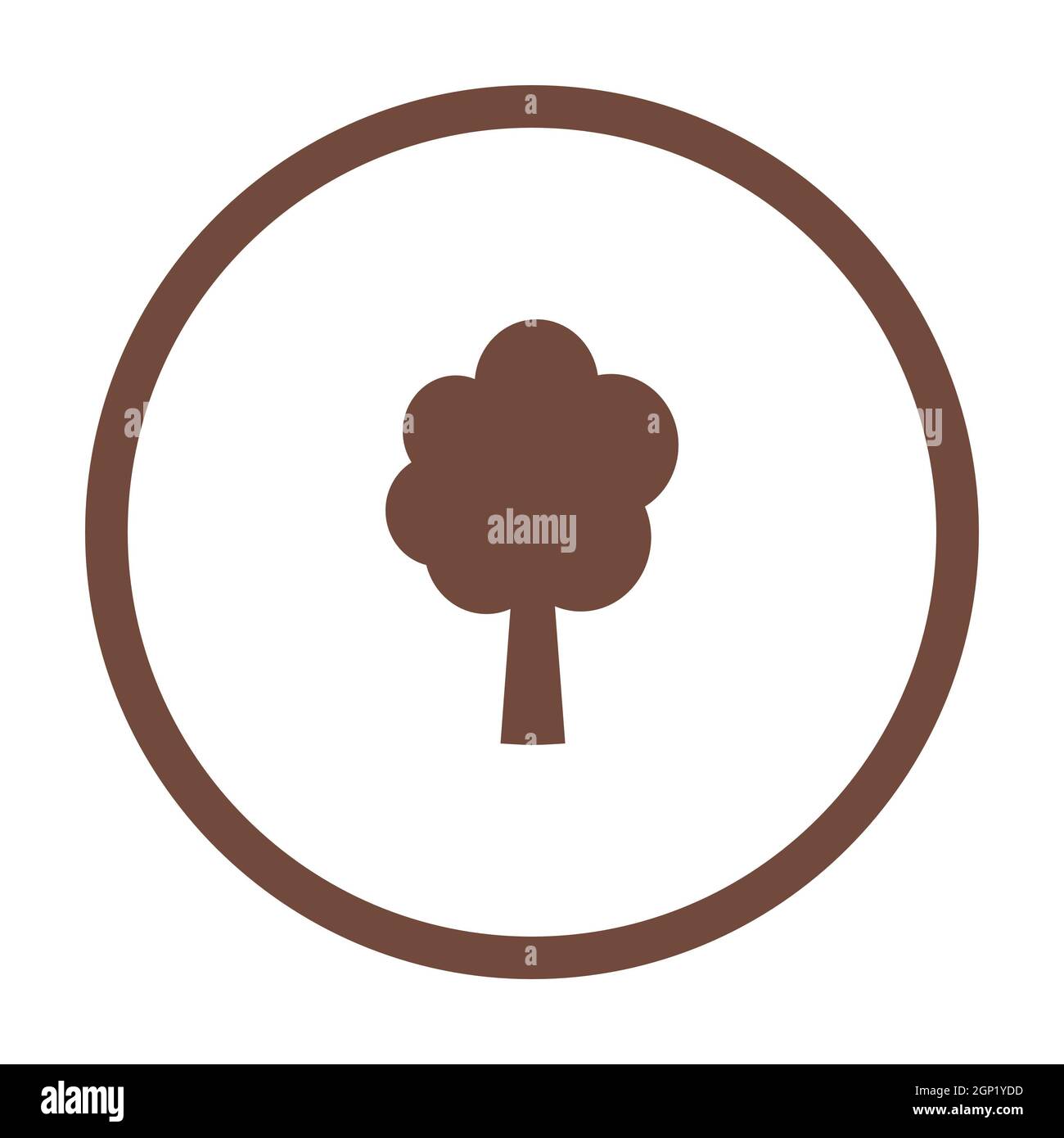 Tree and circle Stock Photo - Alamy