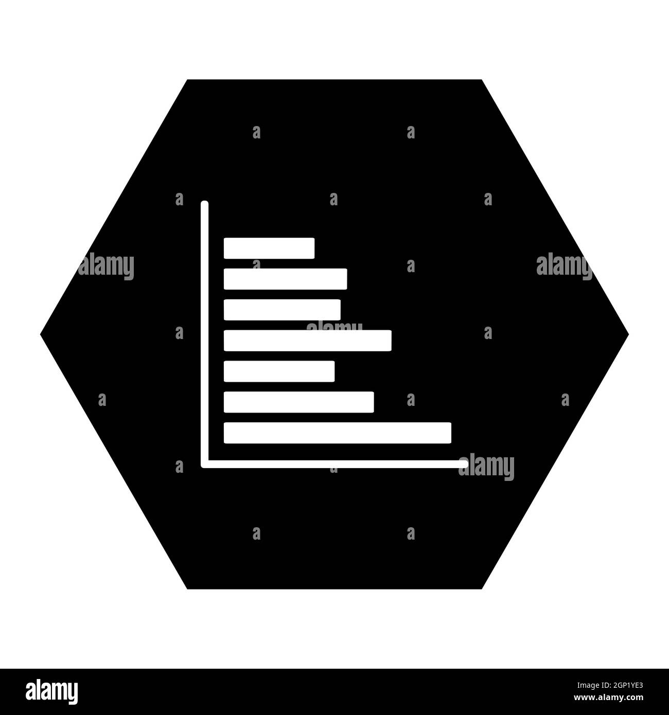 Chart and hexagon Stock Photo - Alamy