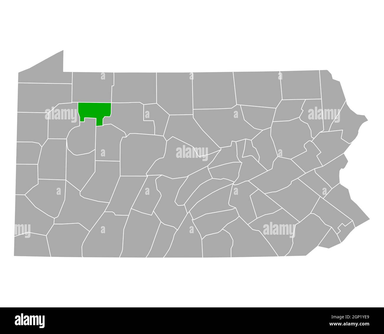 Map of Forest in Pennsylvania Stock Photo - Alamy