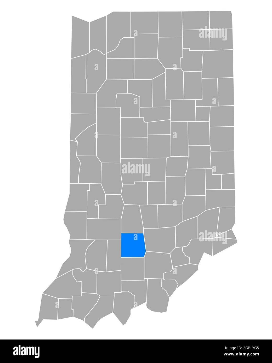 Map of Lawrence in Indiana Stock Photo - Alamy