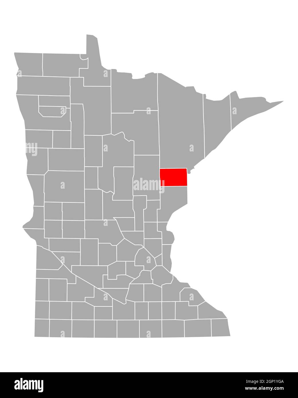 Map of Carlton in Minnesota Stock Photo - Alamy