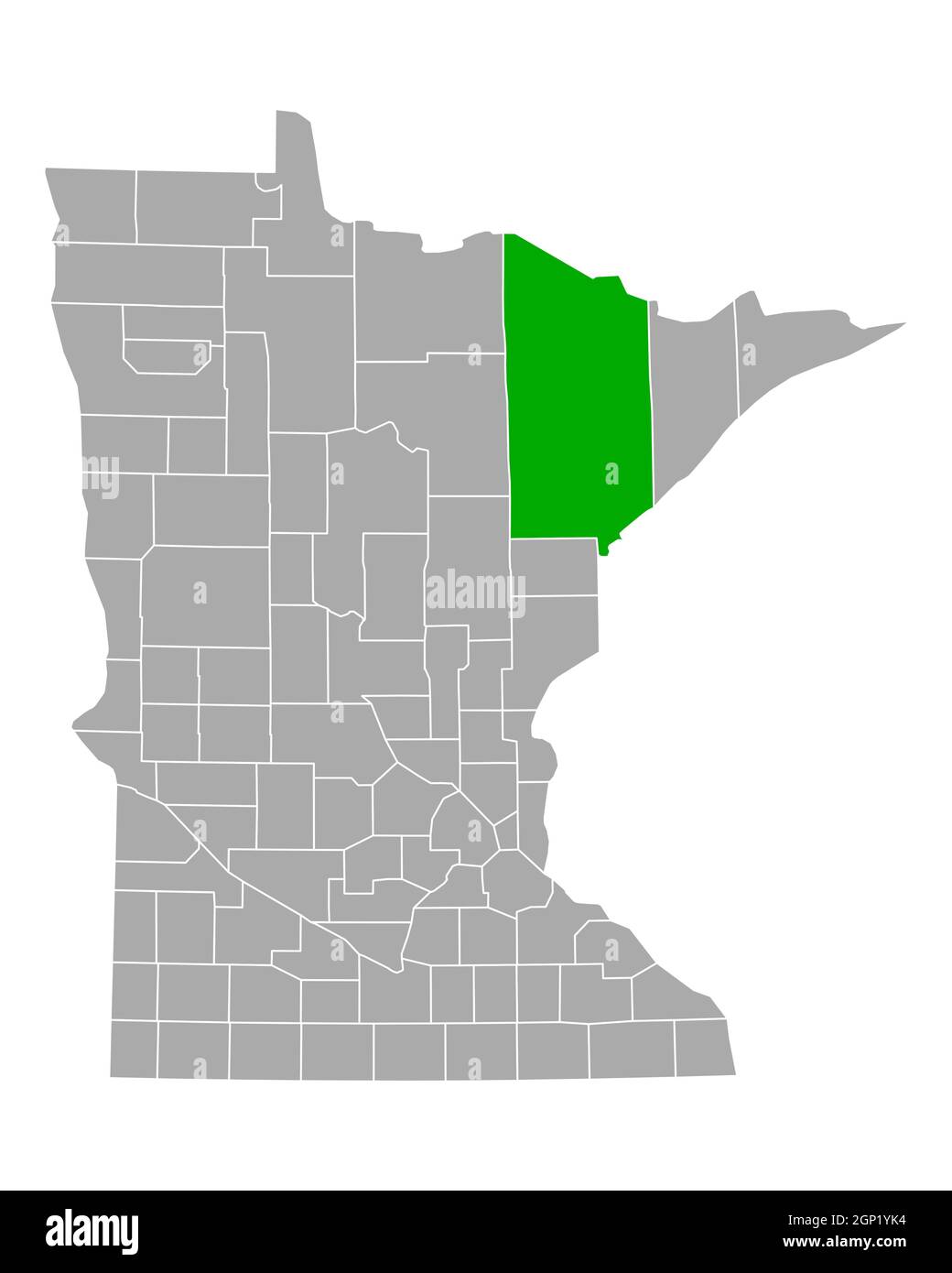 Map of St Louis in Minnesota Stock Photo - Alamy