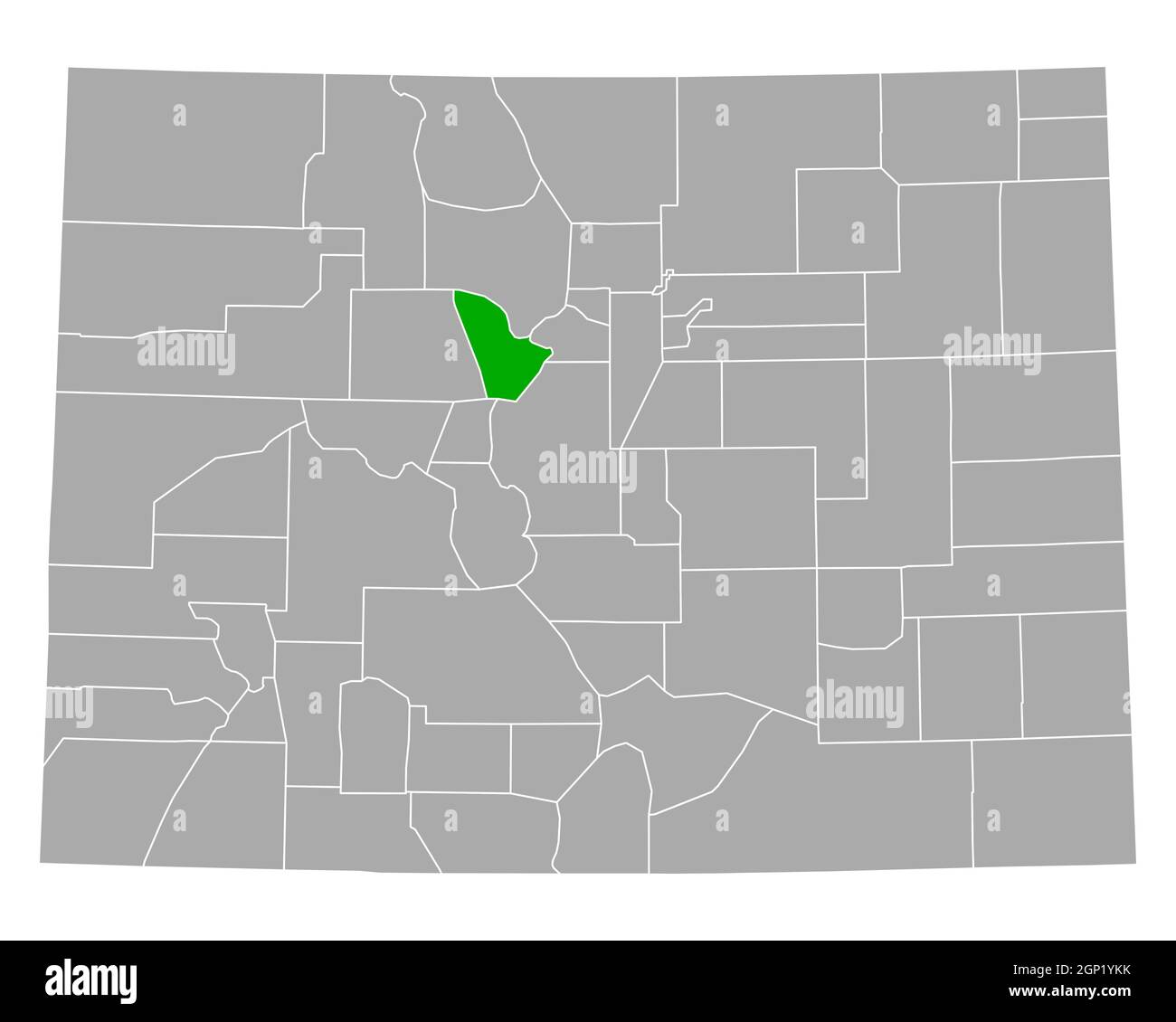 Map of Summit in Colorado Stock Photo - Alamy