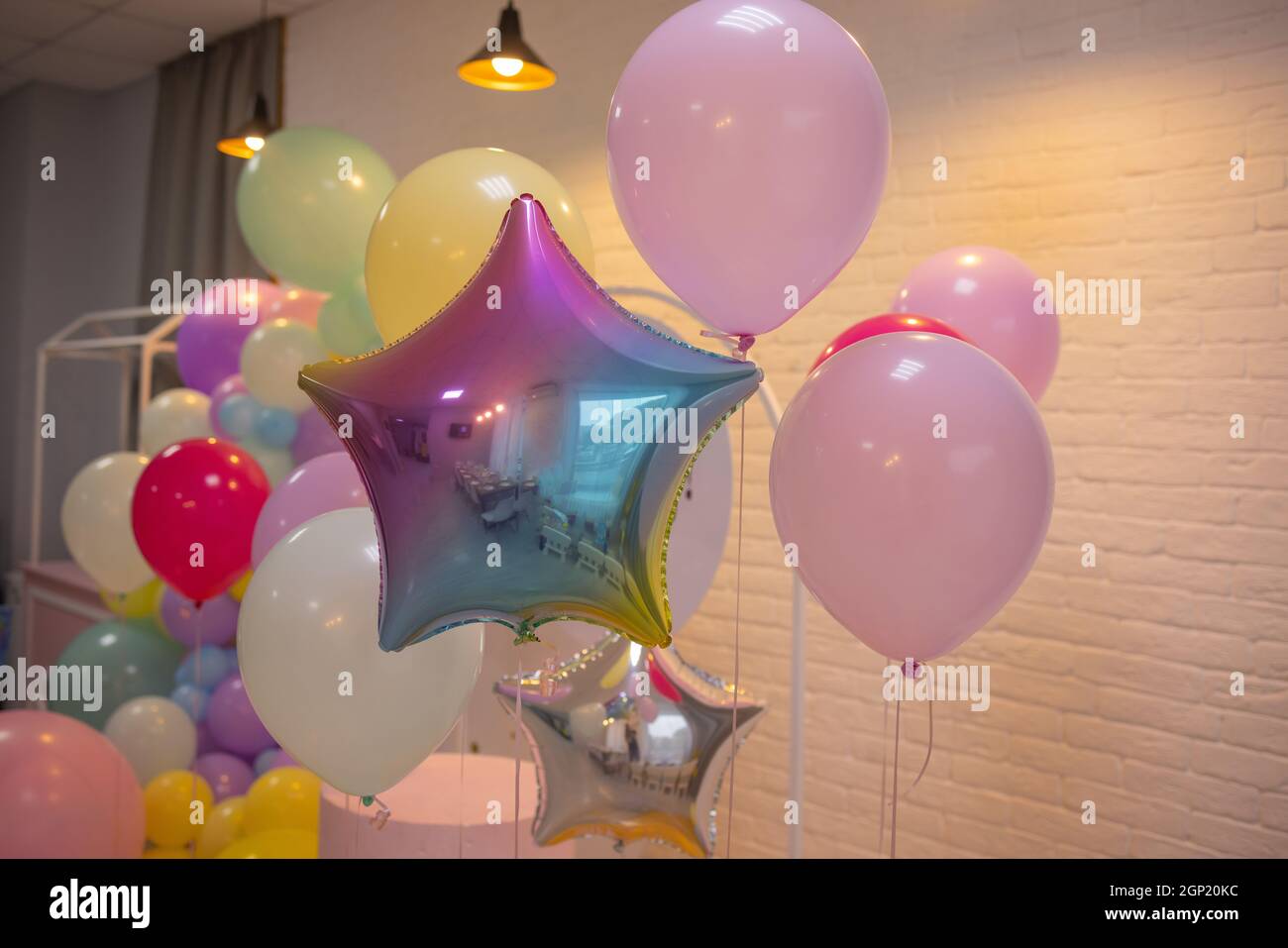 Party city store balloons hi-res stock photography and images - Alamy