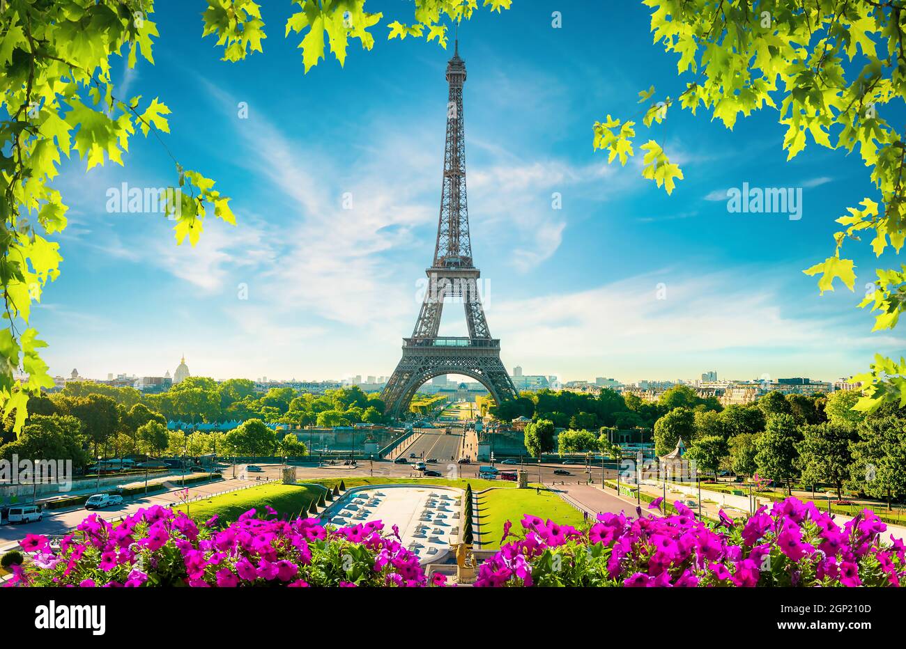 Paris cityscape and landmarks at spring day, France Stock Photo - Alamy