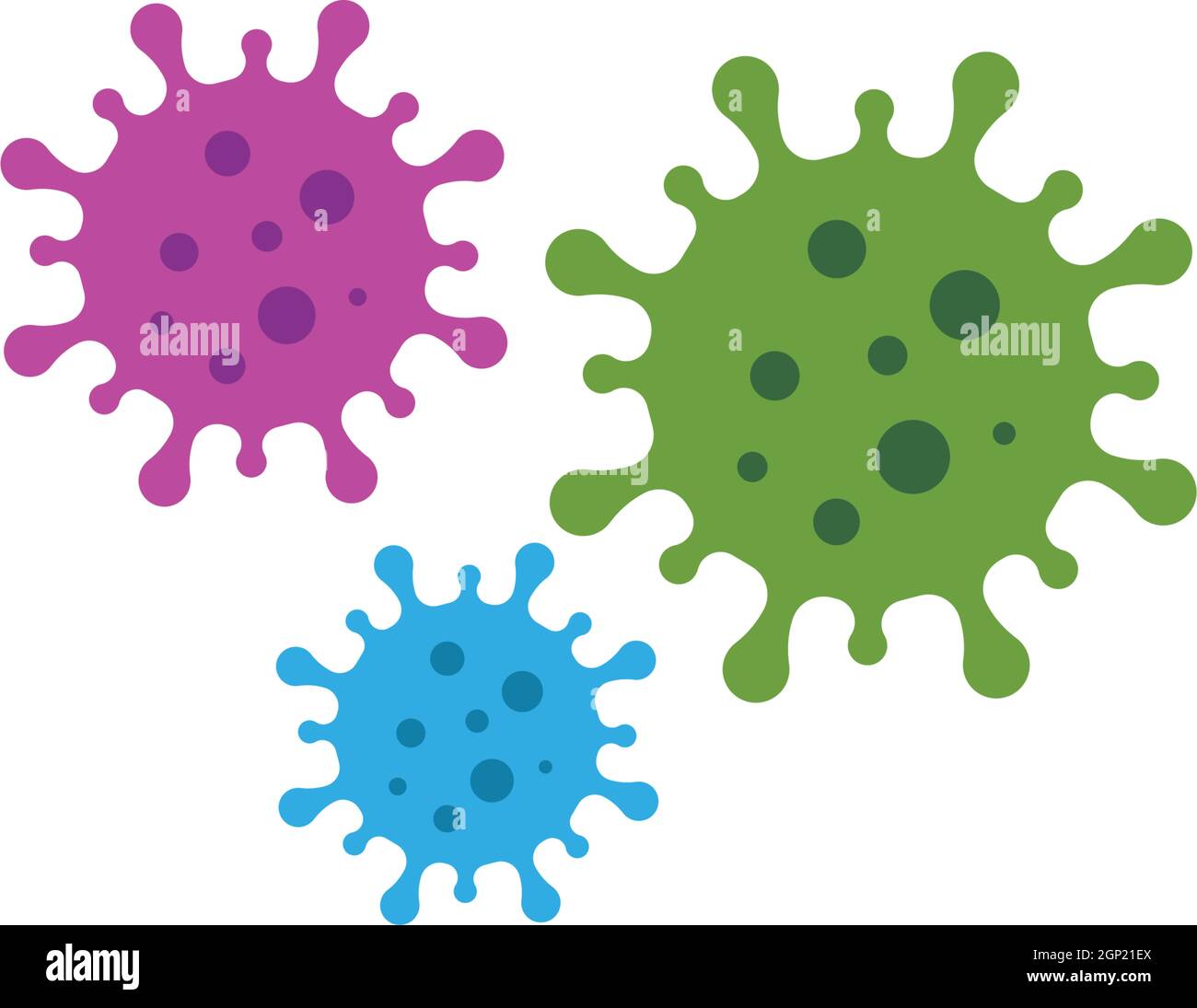 virus and bacteria icon vector illustration design Stock Vector Image ...