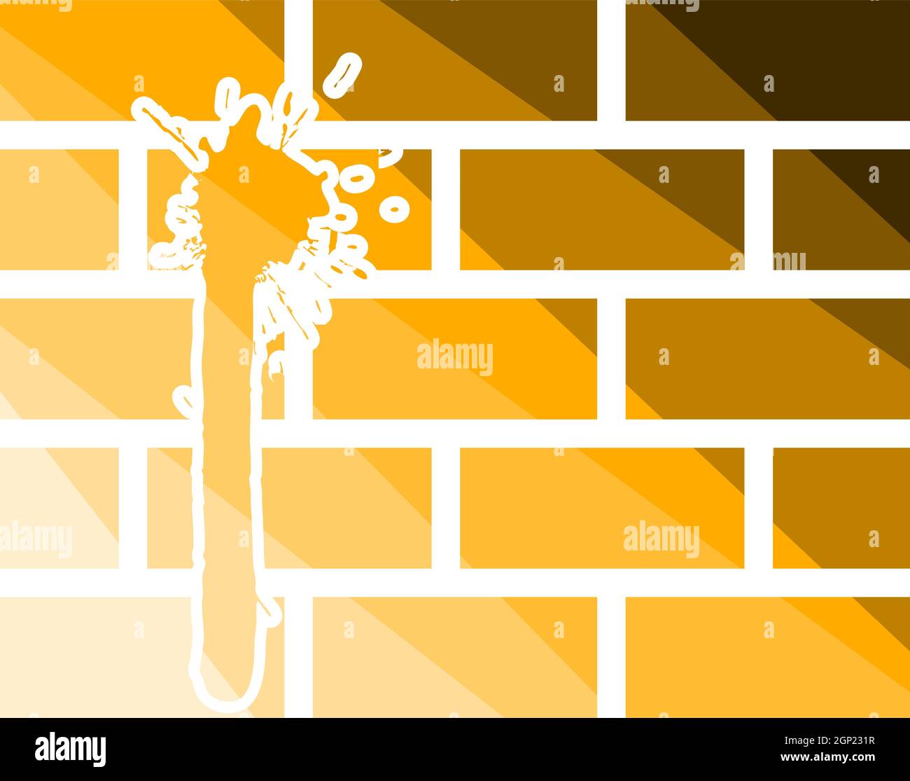 Blood On Brick Wall Icon Stock Vector Image & Art - Alamy