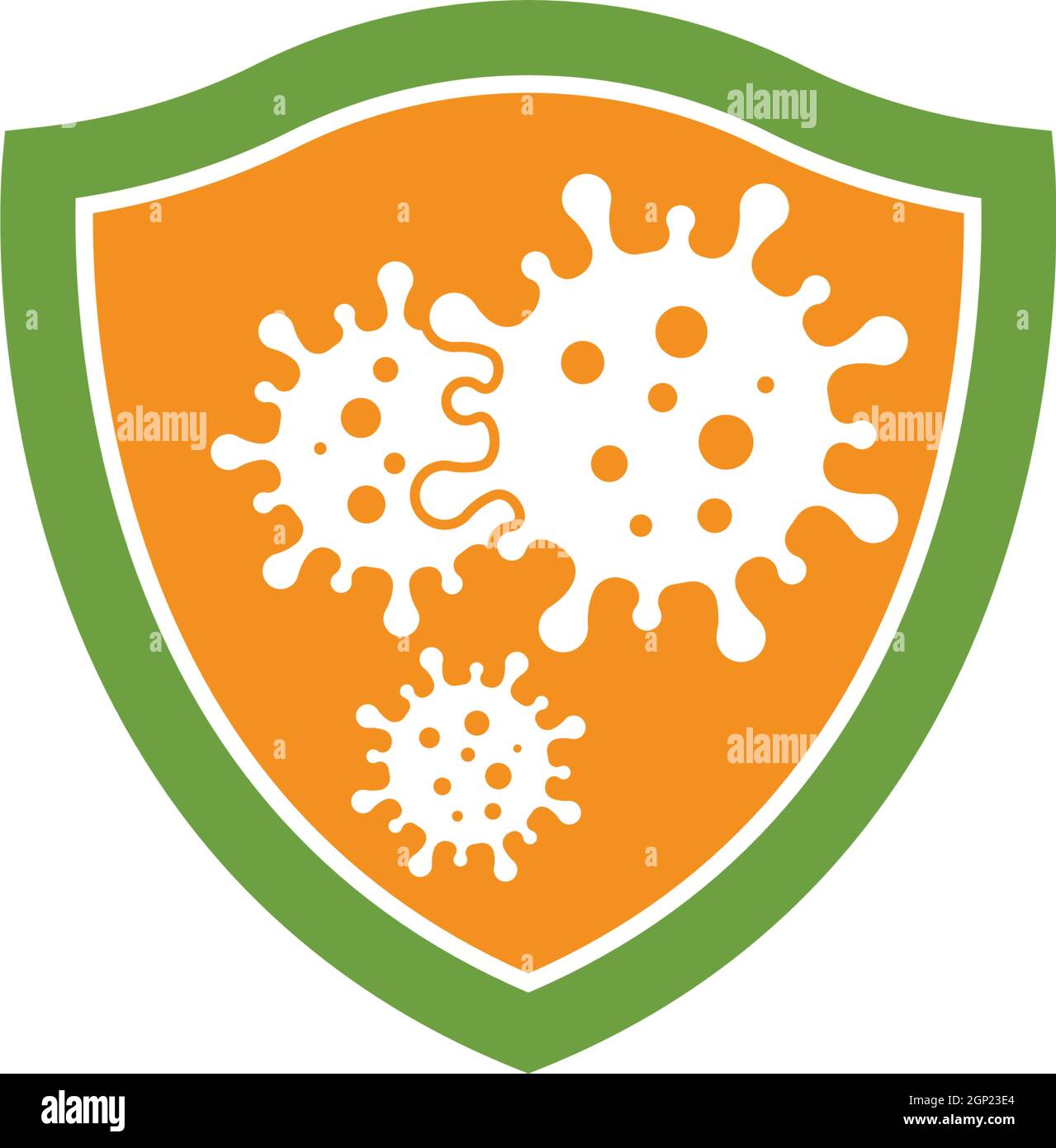 Bacteria shield icon hi-res stock photography and images - Alamy