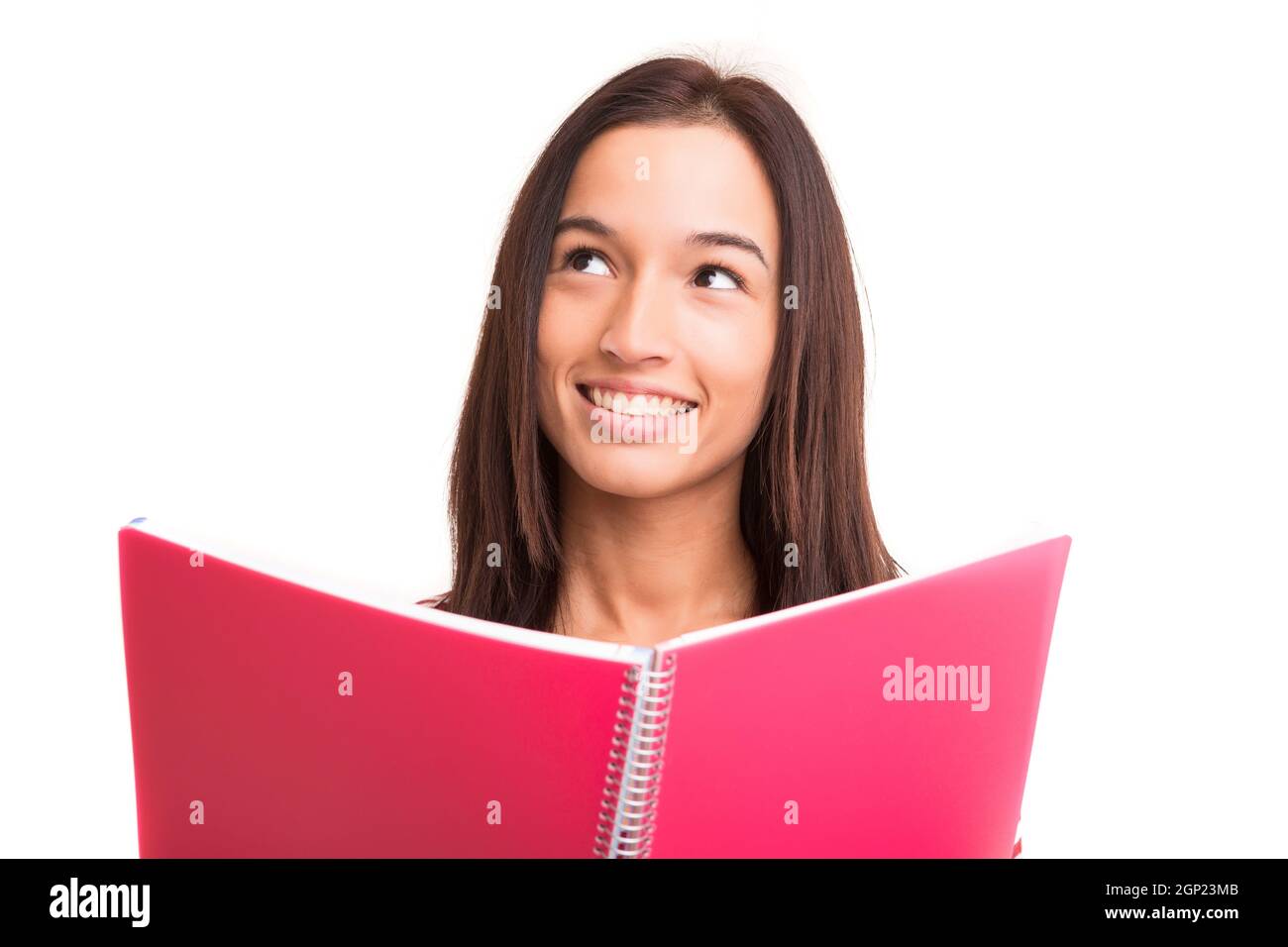 A happy asian student, isolated over a white background Stock Photo - Alamy