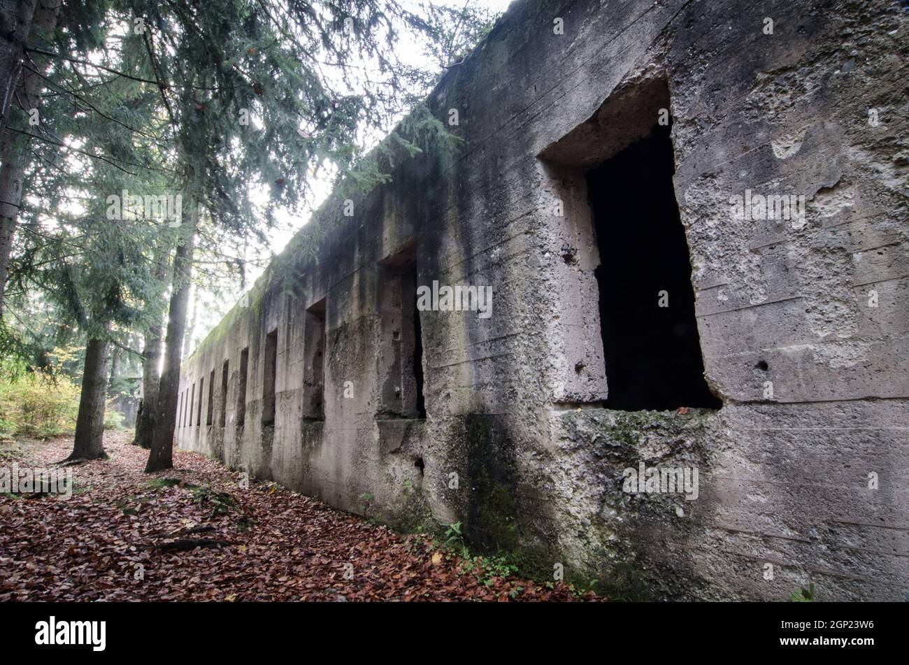 Sowie Mountains, Lower Silesia, Poland, October 18, 2014. In WWII the ...