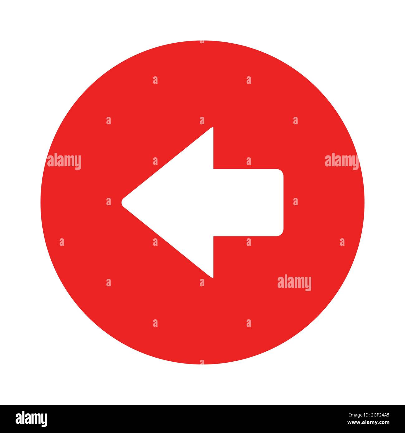 Left arrow and circle Stock Photo - Alamy