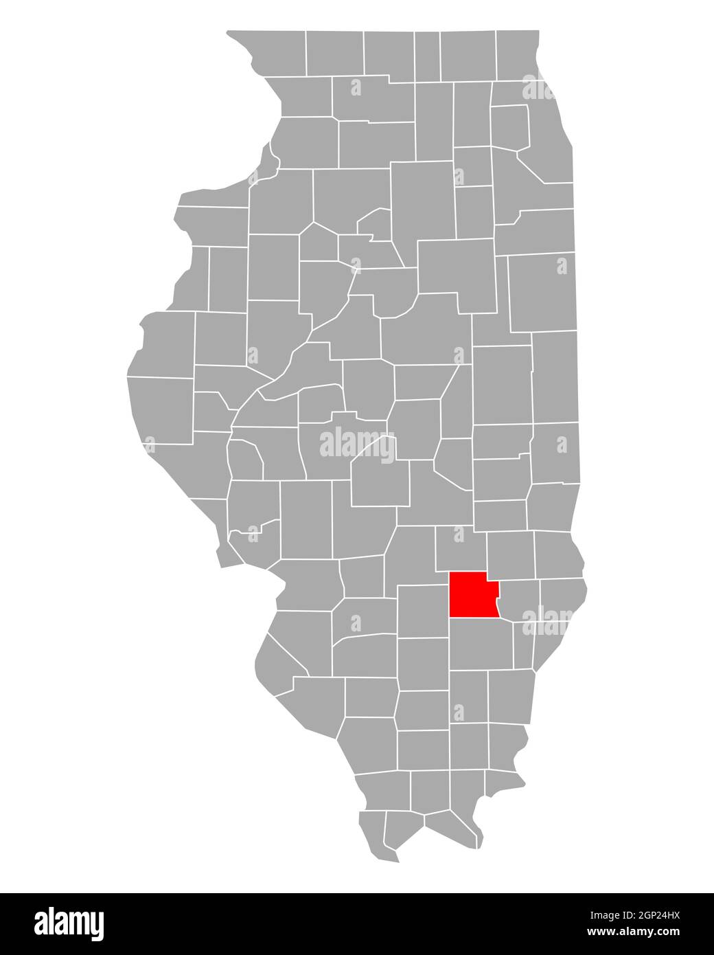 Clay illinois map hi-res stock photography and images - Alamy