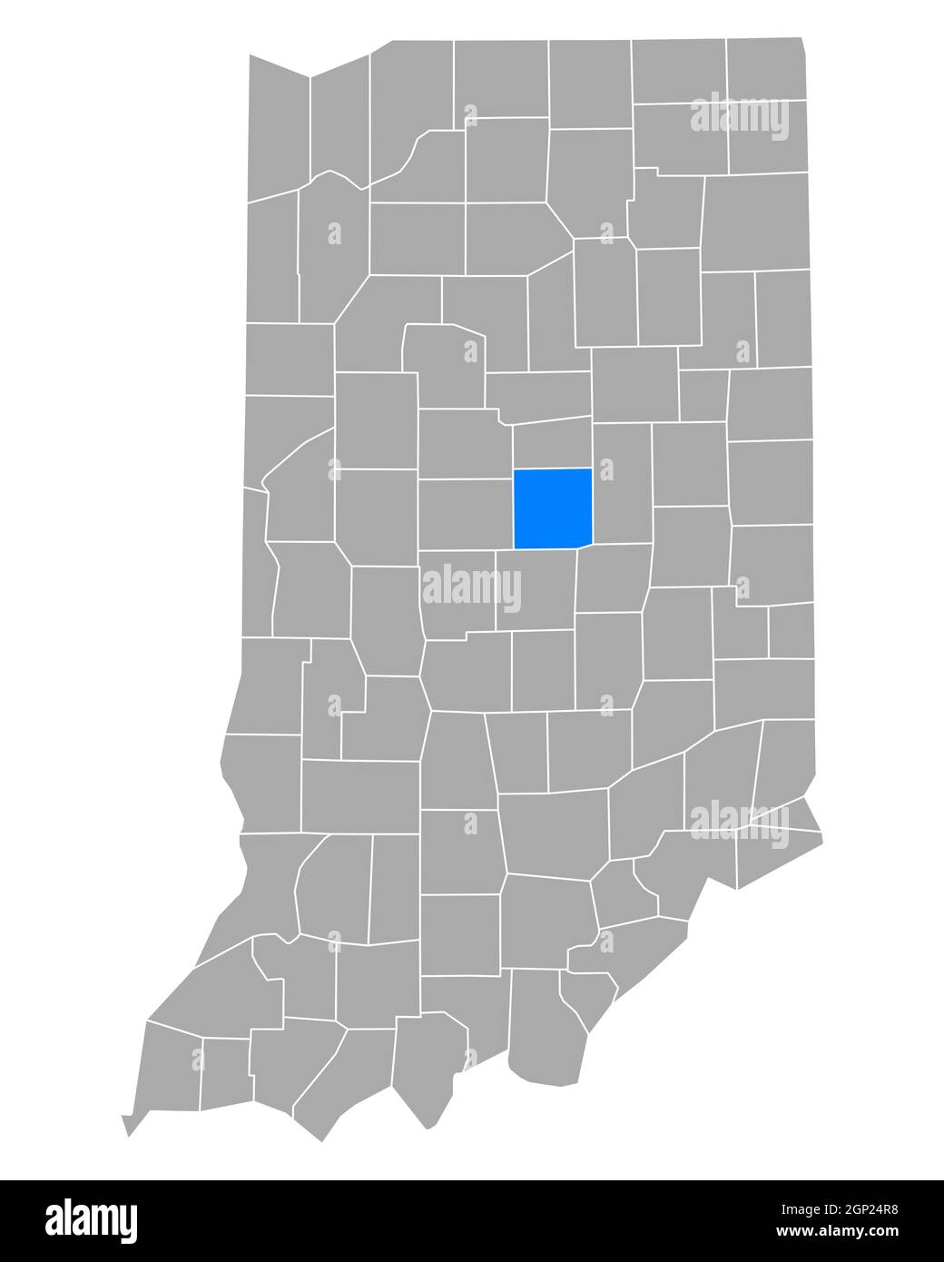 Map of Hamilton in Indiana Stock Photo - Alamy