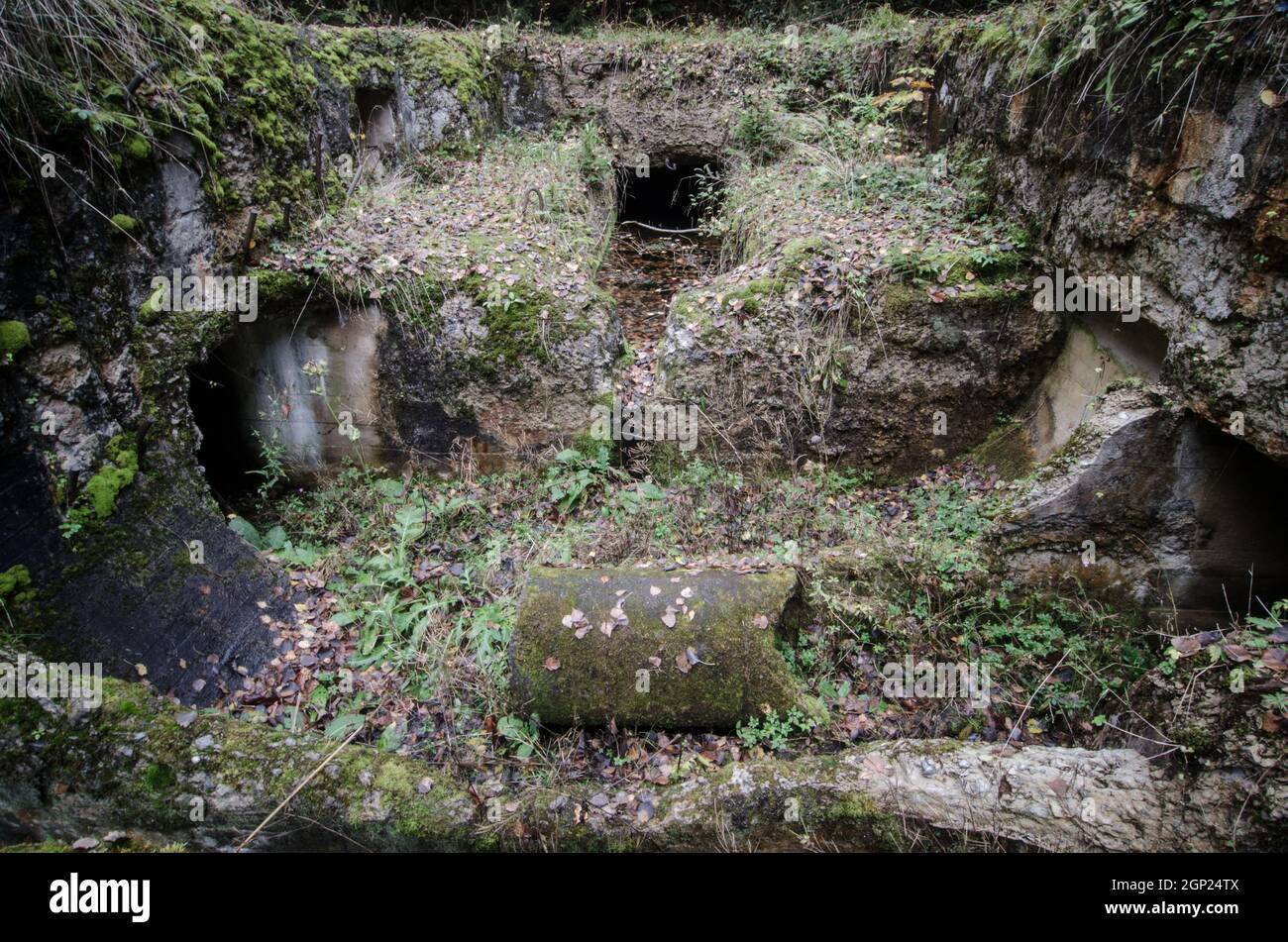 Sowie Mountains, Lower Silesia, Poland, October 18, 2014. In WWII the ...