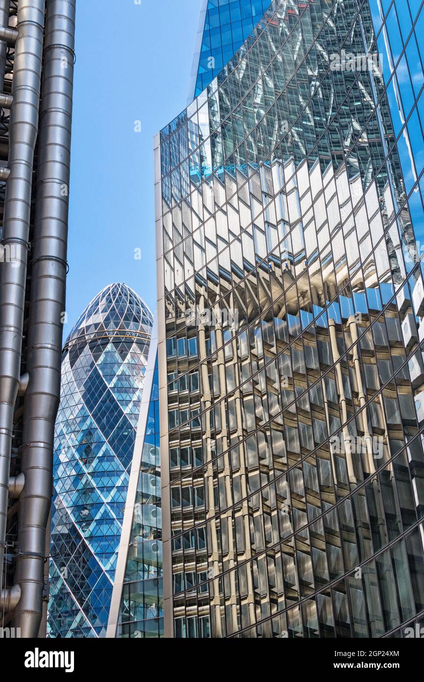 Modern architecture in the City of London, London, England Stock Photo ...