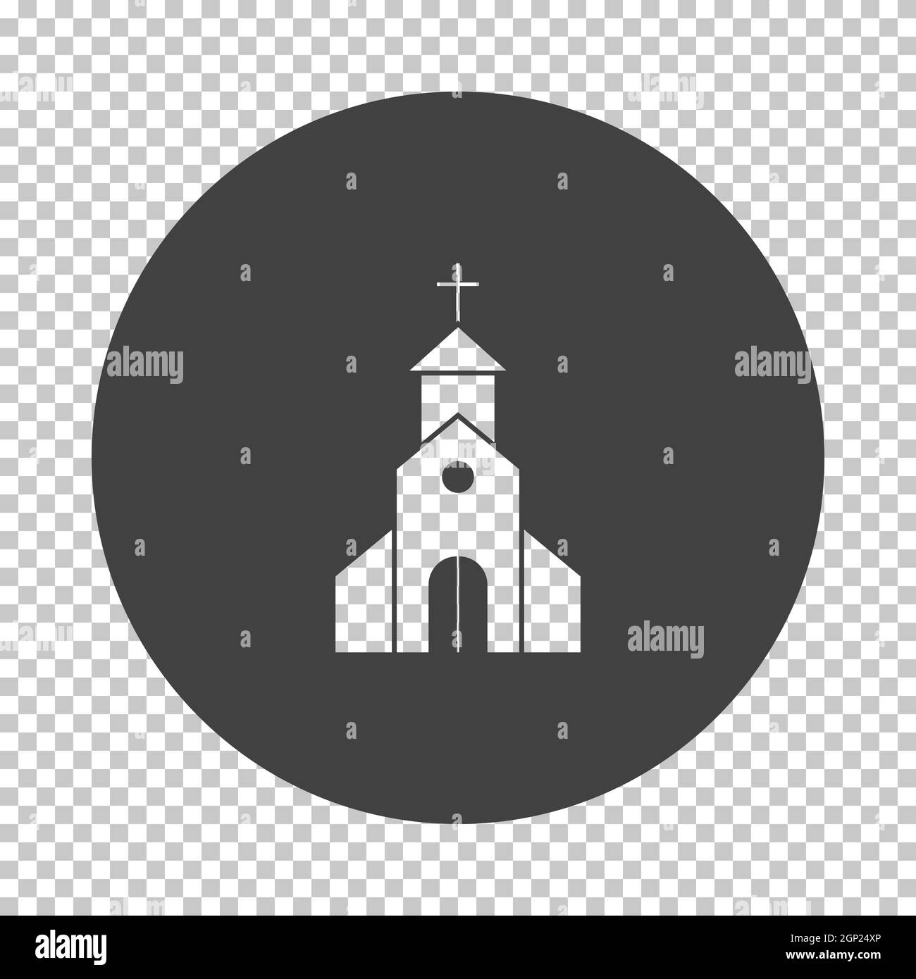 Church circle icon hi-res stock photography and images - Alamy