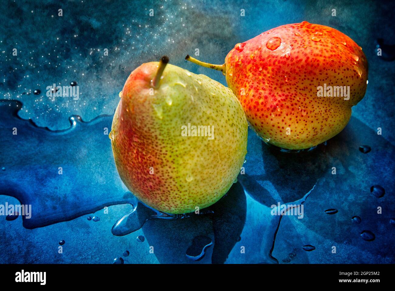 HEALTH FOOD CONCEPT: Two Pears Stock Photo - Alamy