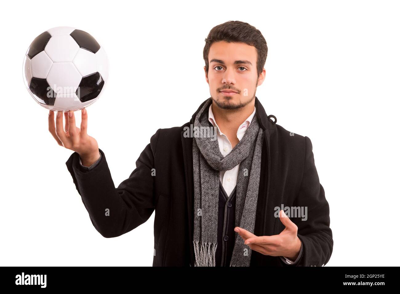 Studio picture of a handsome young football coach Stock Photo - Alamy