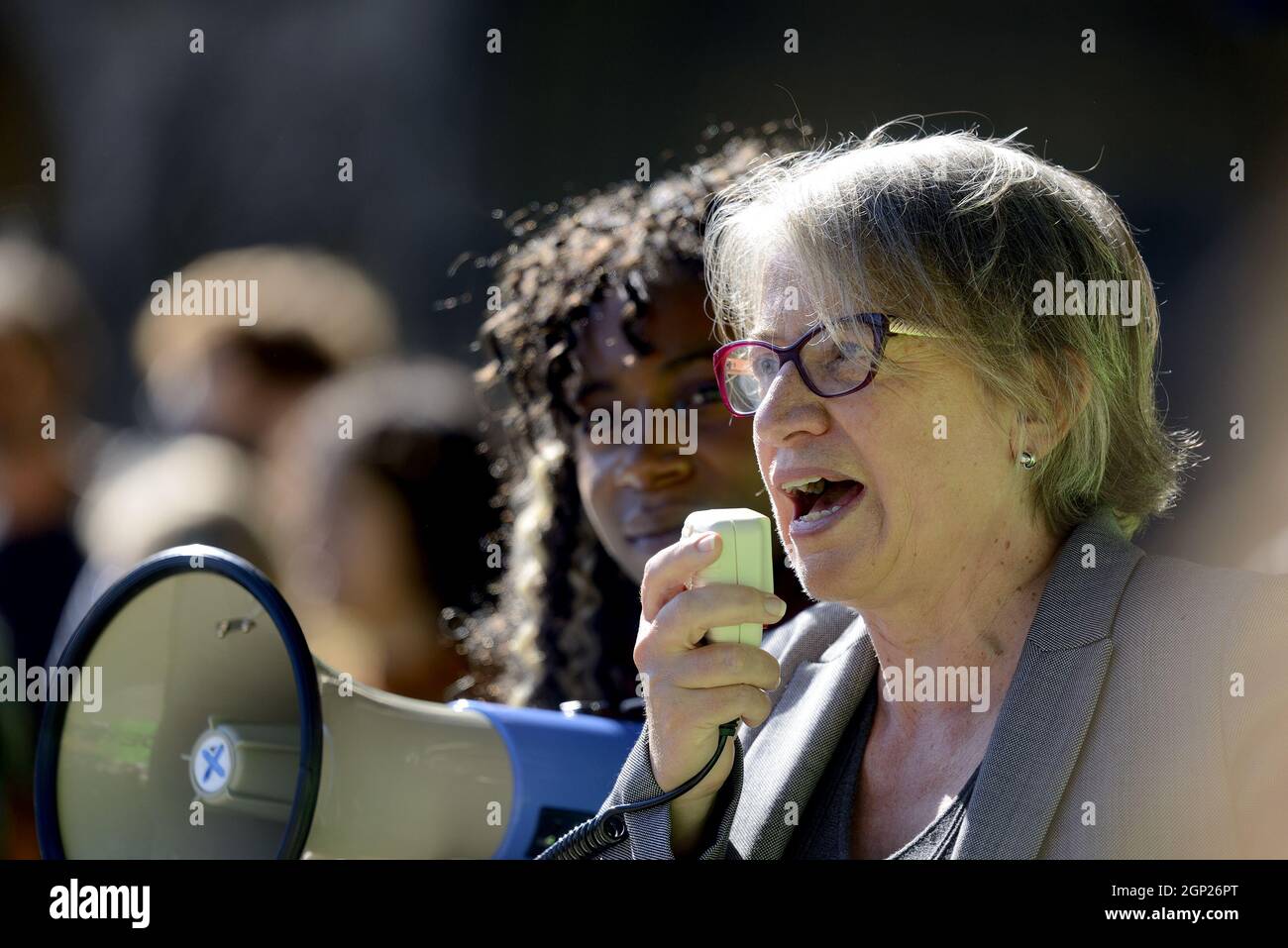 Baroness Natalie Bennett, former leader of the Green Party of England ...