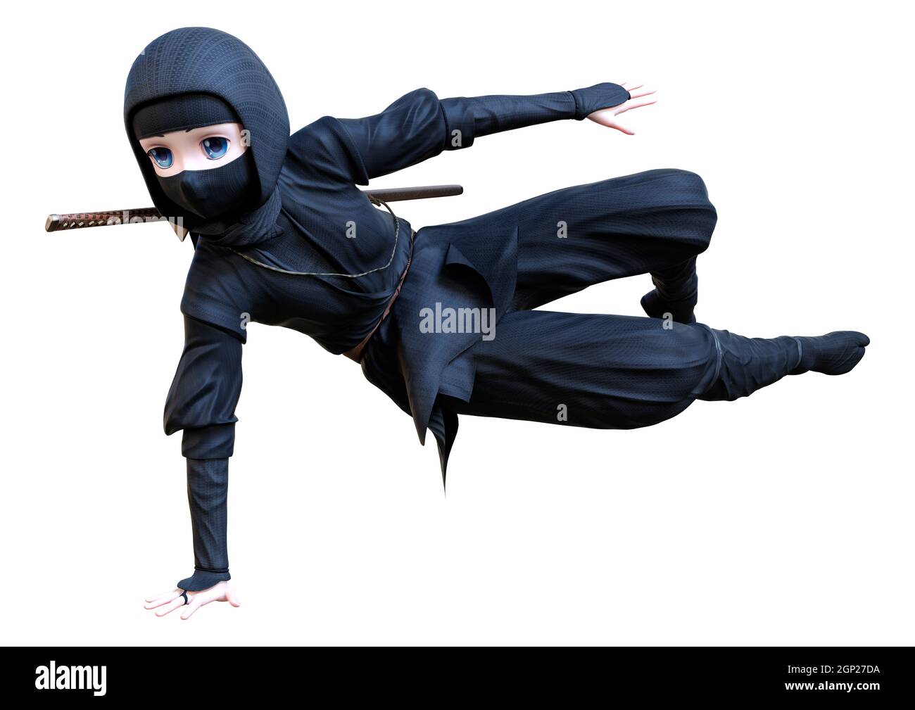 Ninja boy cartoon hi-res stock photography and images - Alamy