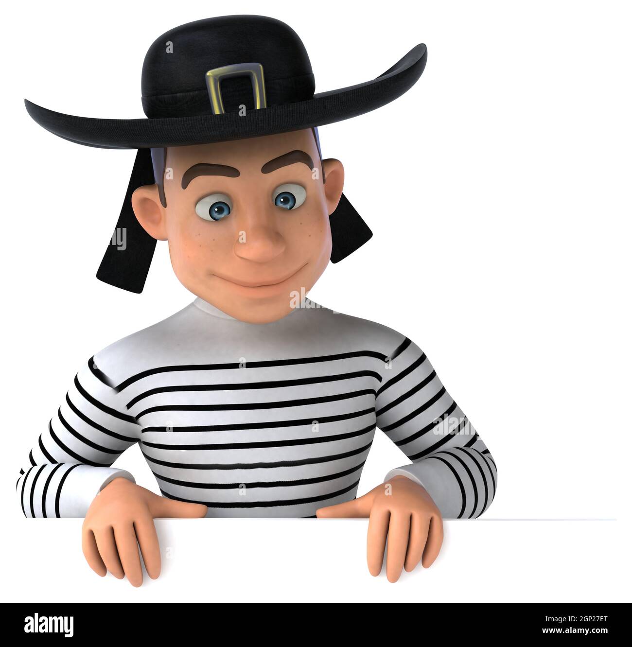 Fun 3d cartoon breton character Stock Photo - Alamy