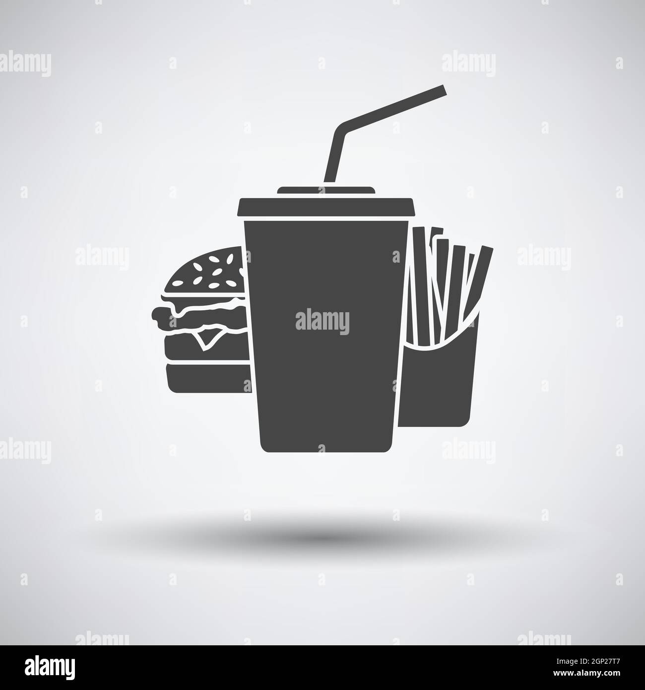 The food icon Black and White Stock Photos & Images - Alamy