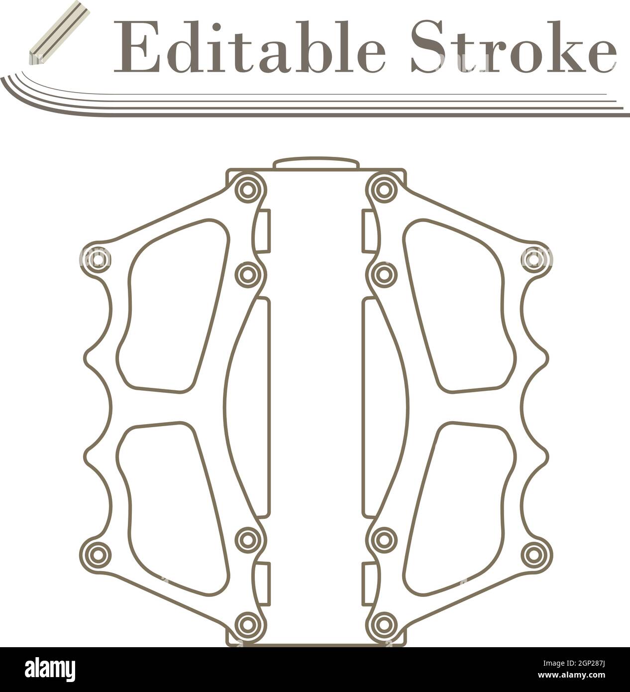 Bike Pedal Icon Stock Vector Image & Art - Alamy