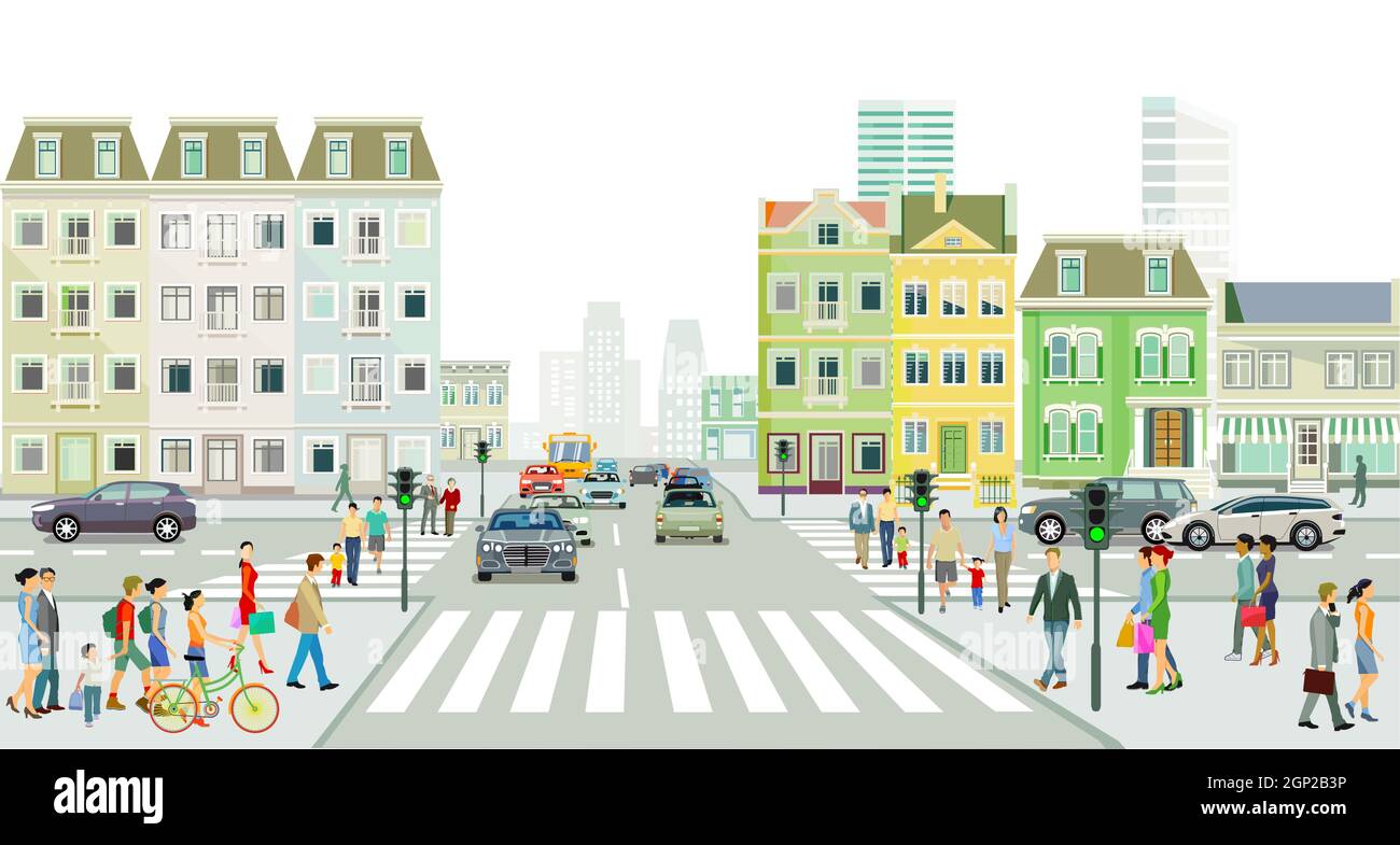 Sidewalk transport Stock Vector Images - Alamy