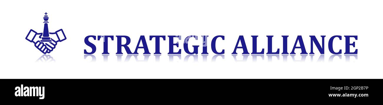 Illustration of a strategic alliance concept Stock Photo - Alamy