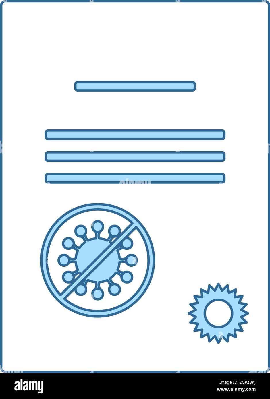 Corona negative test icon Stock Vector Images - Alamy