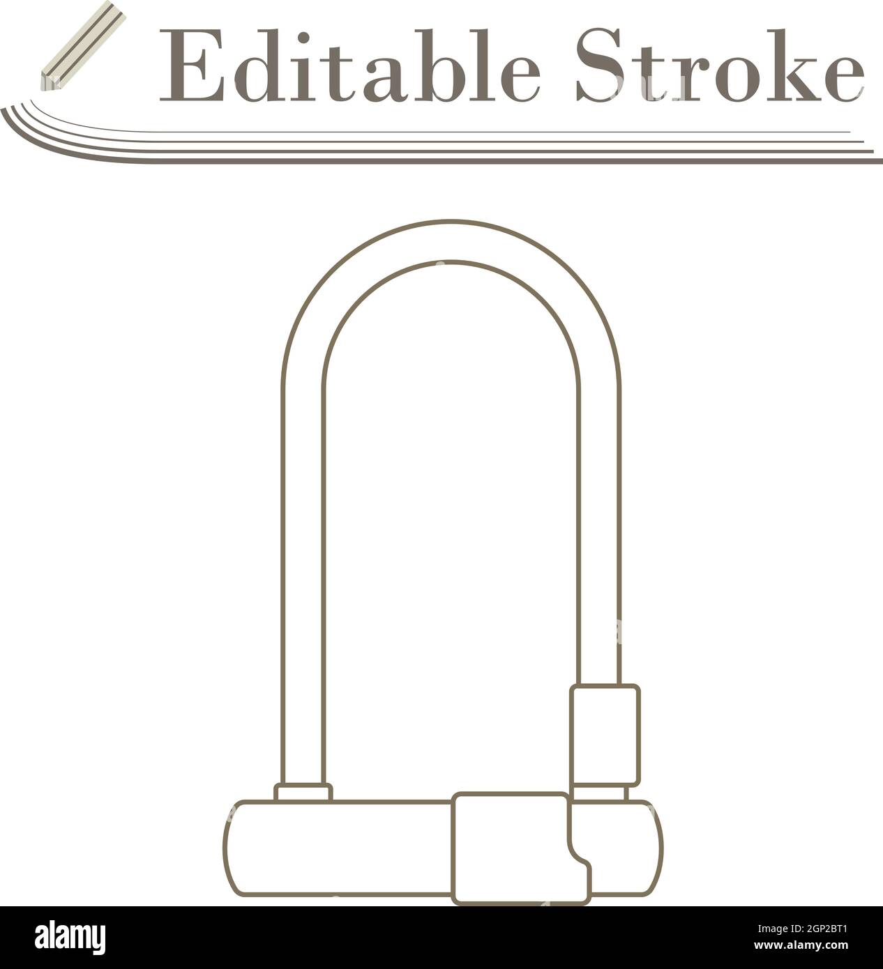 Bike Lock Icon Stock Vector Image & Art - Alamy